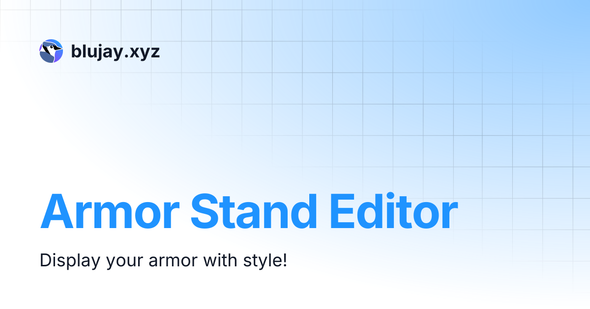 Armor Stand Editor | blujay.xyz